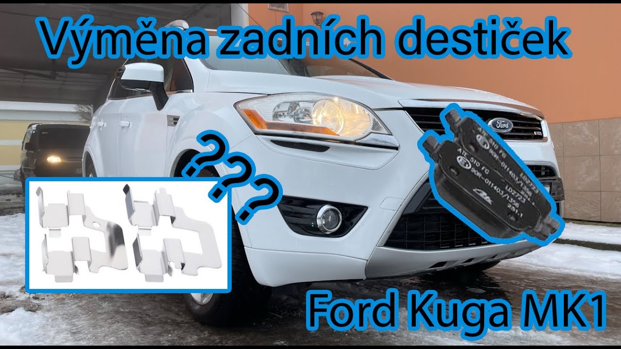 FORD KUGA MK1 | Výměna zadních destiček | How to replace rear brake ...
