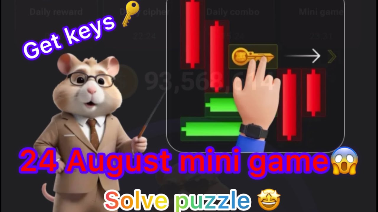 24 August mini game😀watch and get keys 🔑🤑 - YouTube