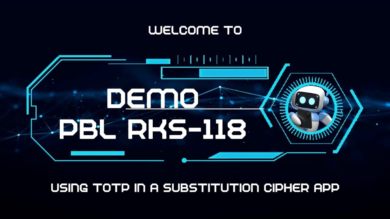 USING TOTP IN A SUBSTITUTION CIPHER APP - DEMO - YouTube