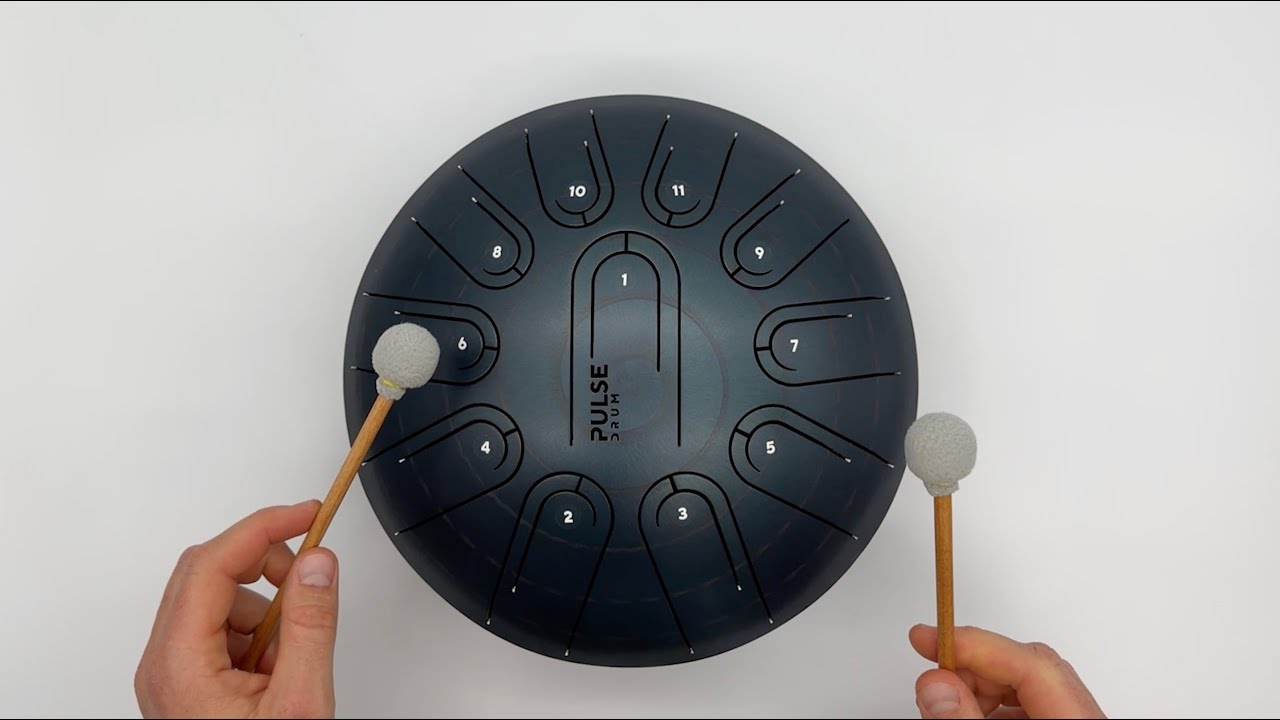 Многотональный Глюкофон Pulse Drum в строе Insomnia / Урок игры на глюкофоне / Как играть на ...