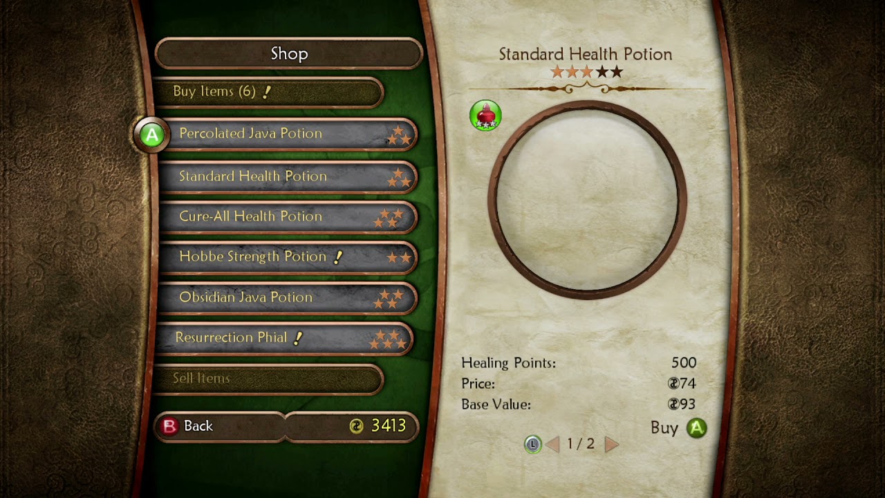 Fable 2 Shop Menu Bug - YouTube