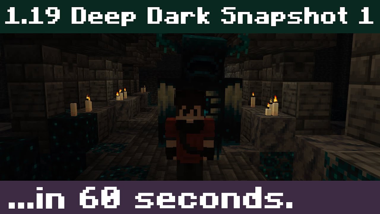 Minecraft Deep Dark Snapshot 1 in 60 seconds... - YouTube