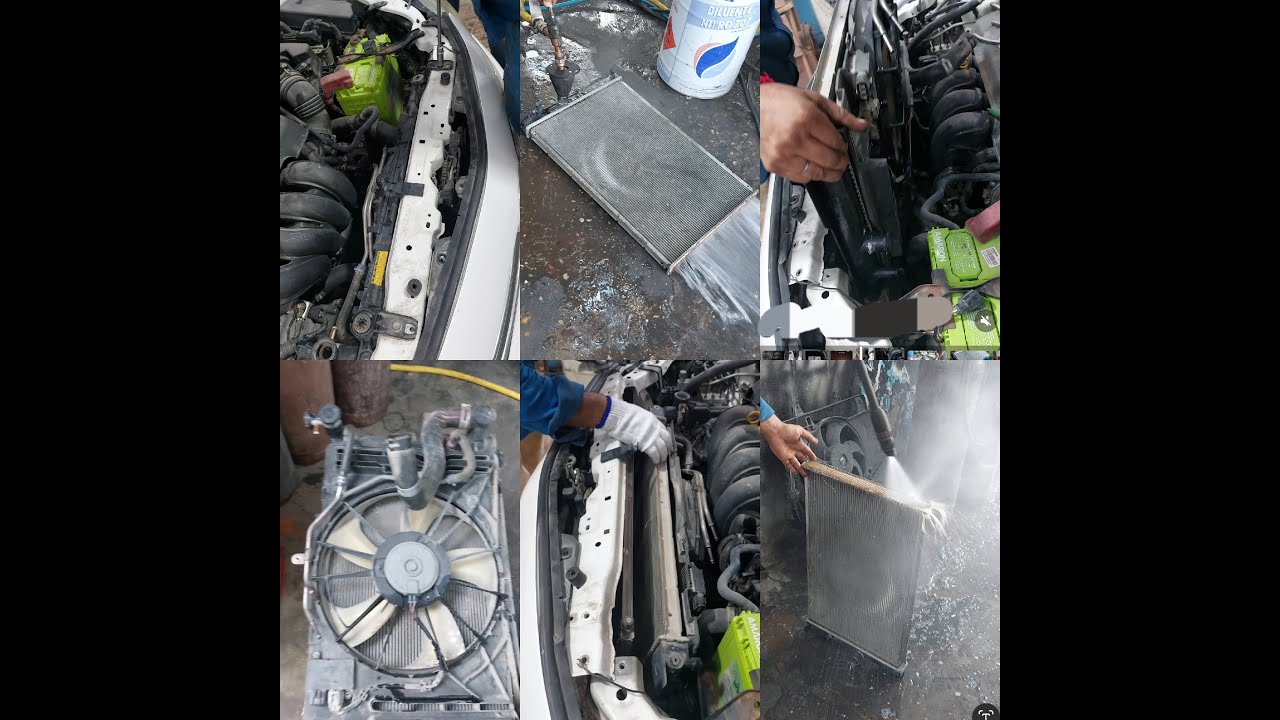 Car radiator cleaning with removing #automobile #cars #mechnical #car # ...