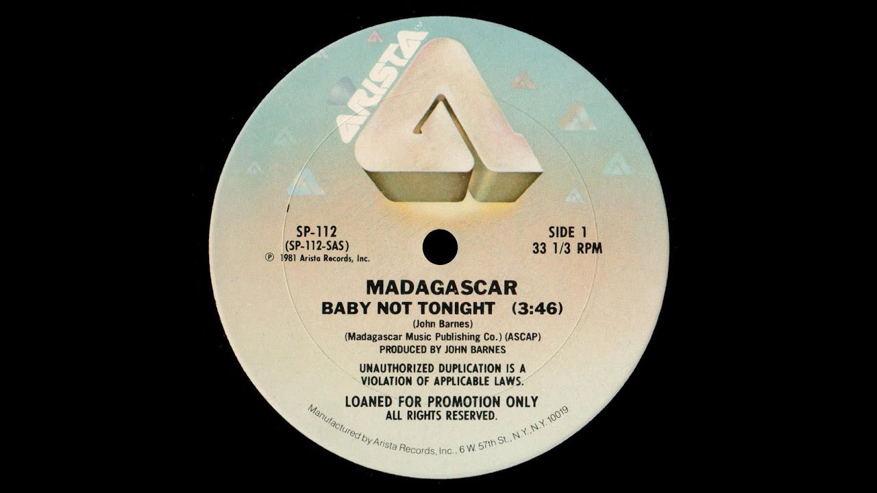 Madagascar - Baby Not Tonight - Long Vocal '81 - YouTube
