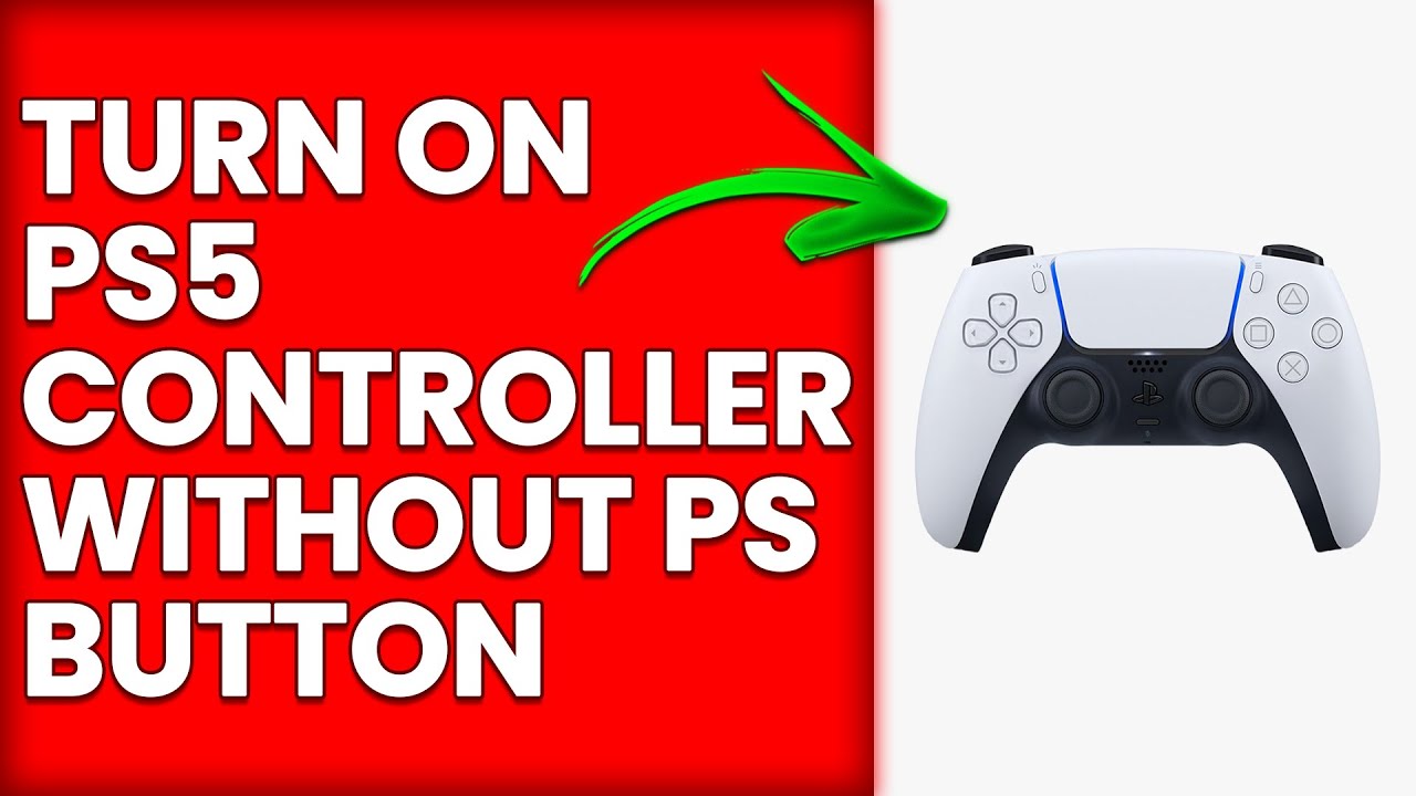 How To Turn On PS5 Controller Without PS Button (How To Connect PS5 ...