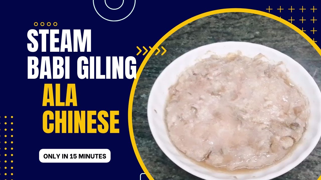 STEAM DAGING BABI GILING ALA CHINESE || #mbokchan mbok'e Wong sak paran ...