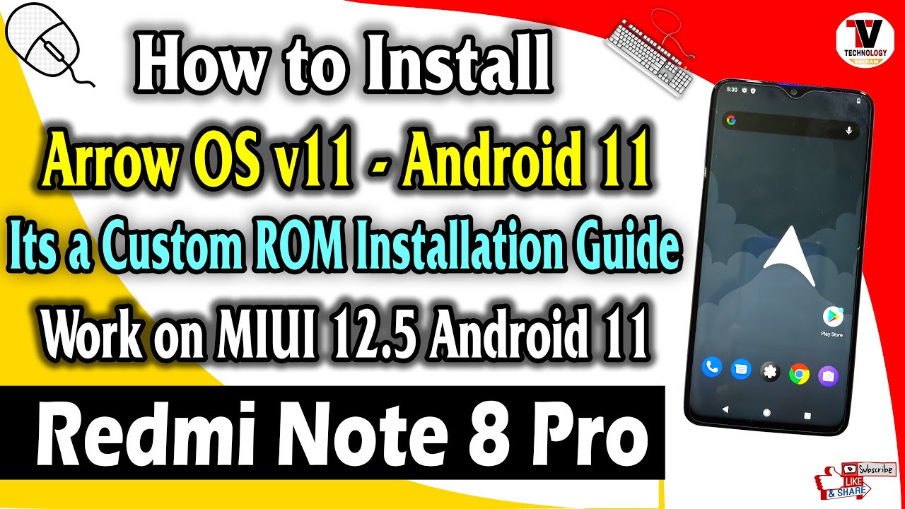 How to Install Arrow OS v11.0 - Android 11 on Redmi Note 8 Pro (Work on ...