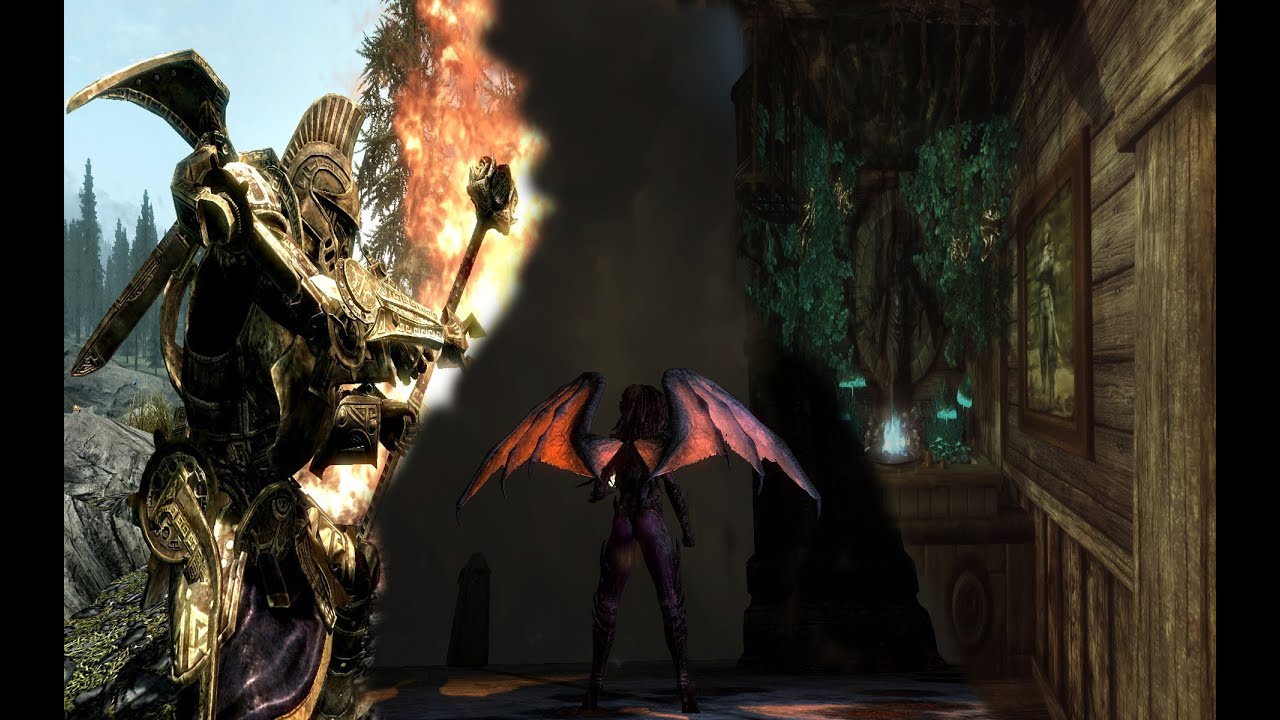 Skyrim обзор модов: Space Wiking Dwemer Exoskeleton; Animated Dragon ...