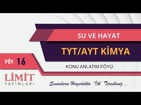 TYT/AYT Kimya Konu Anlatımı: Su Ve Hayat