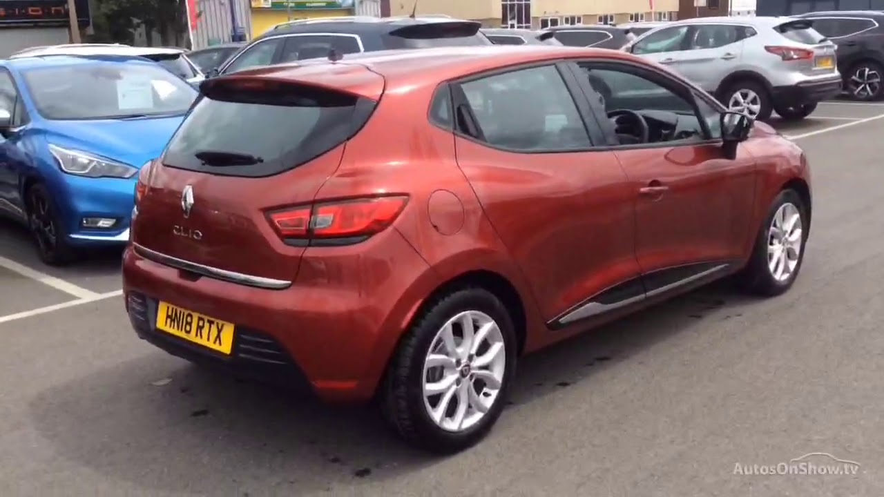 RENAULT CLIO DYNAMIQUE NAV TCE RED 2018 - YouTube