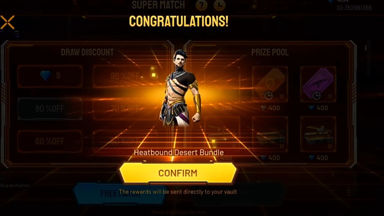 I Got Heatbound Desert Bundle / Free Fire New Event Only 9 Dimond - YouTube