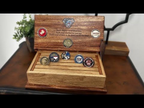 Challenge Coin Book Box - YouTube