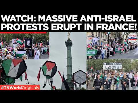 FRANCE PROTEST: Paris Protesters Mark ‘Prisoner Numbers’ For Palestinian Detainees Amid Gaza War!