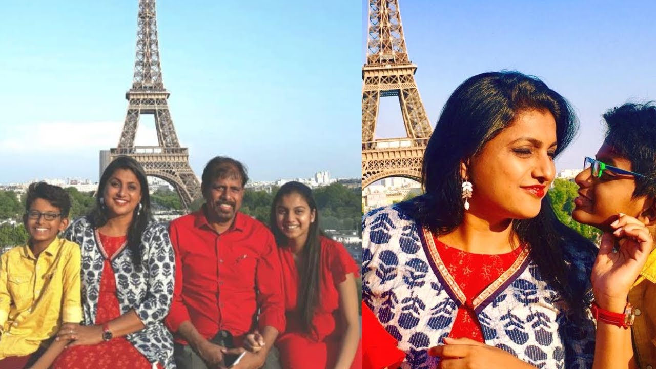 Actress Roja Selvamani Family In Paris Photos | Tollywood Updates - YouTube