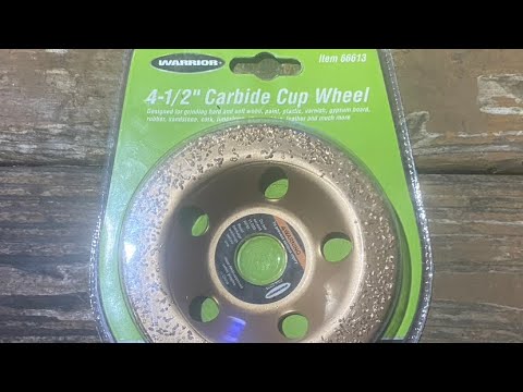 Harbor Freight Carbide Cup Wheel Review. (Clearance) - YouTube