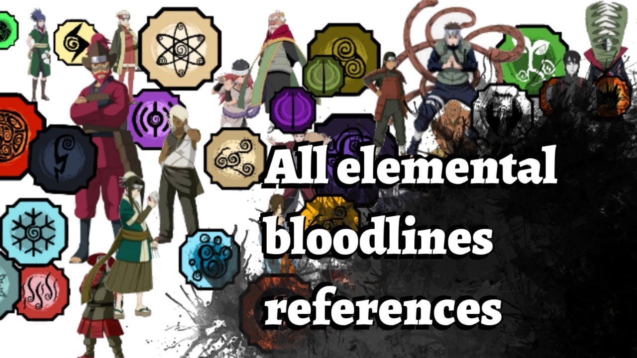 Naruto references to all elemental bloodlines [Shindo Life] - YouTube