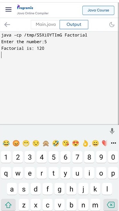 Java Factorial Program Using Scanner Youtube 