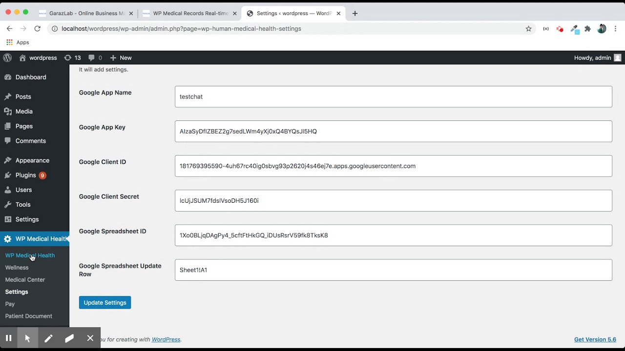 WP MEDICAL RECORDS REAL-TIME HEALTH DATA FROM EVERYWHERE - Google Spreadsheets Integration - YouTube