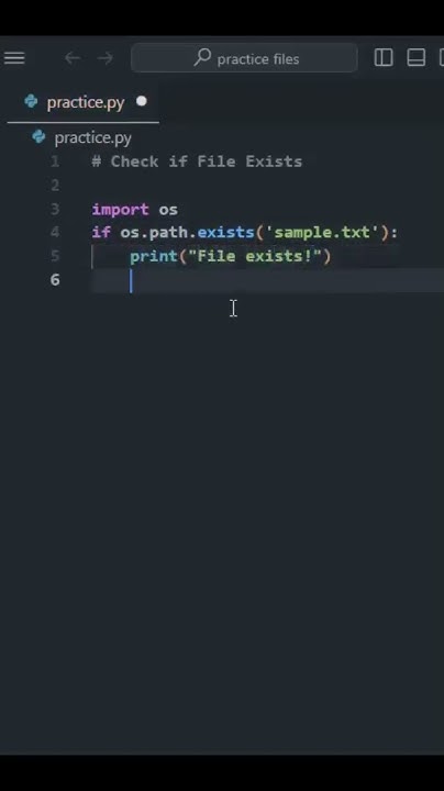 Check if File exists | #python #pythonprogramming #coding #learnpython #pythonforbeginners - YouTube
