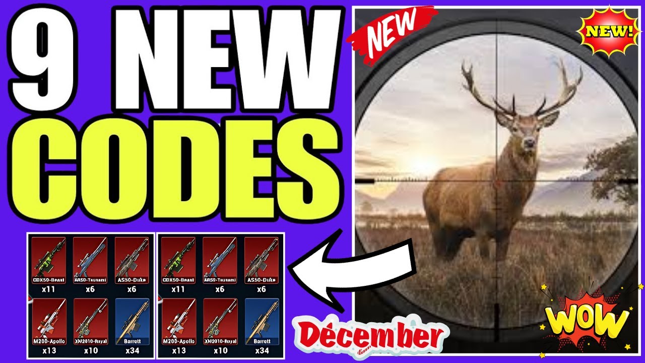 ️WINTER UPDATE ️ ALL HUNTING SNIPER CODES DECEMBER 2025 🎁 REDEEM CODE ...