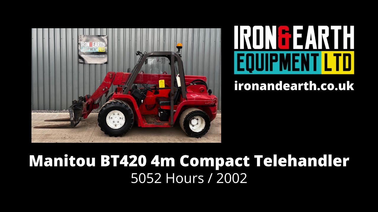 2002 Manitou BT420 4m Telehandler - YouTube