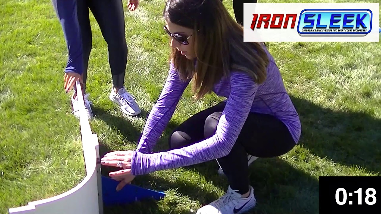 Drop In Rink By Iron Sleek - 3 Moms installation - YouTube