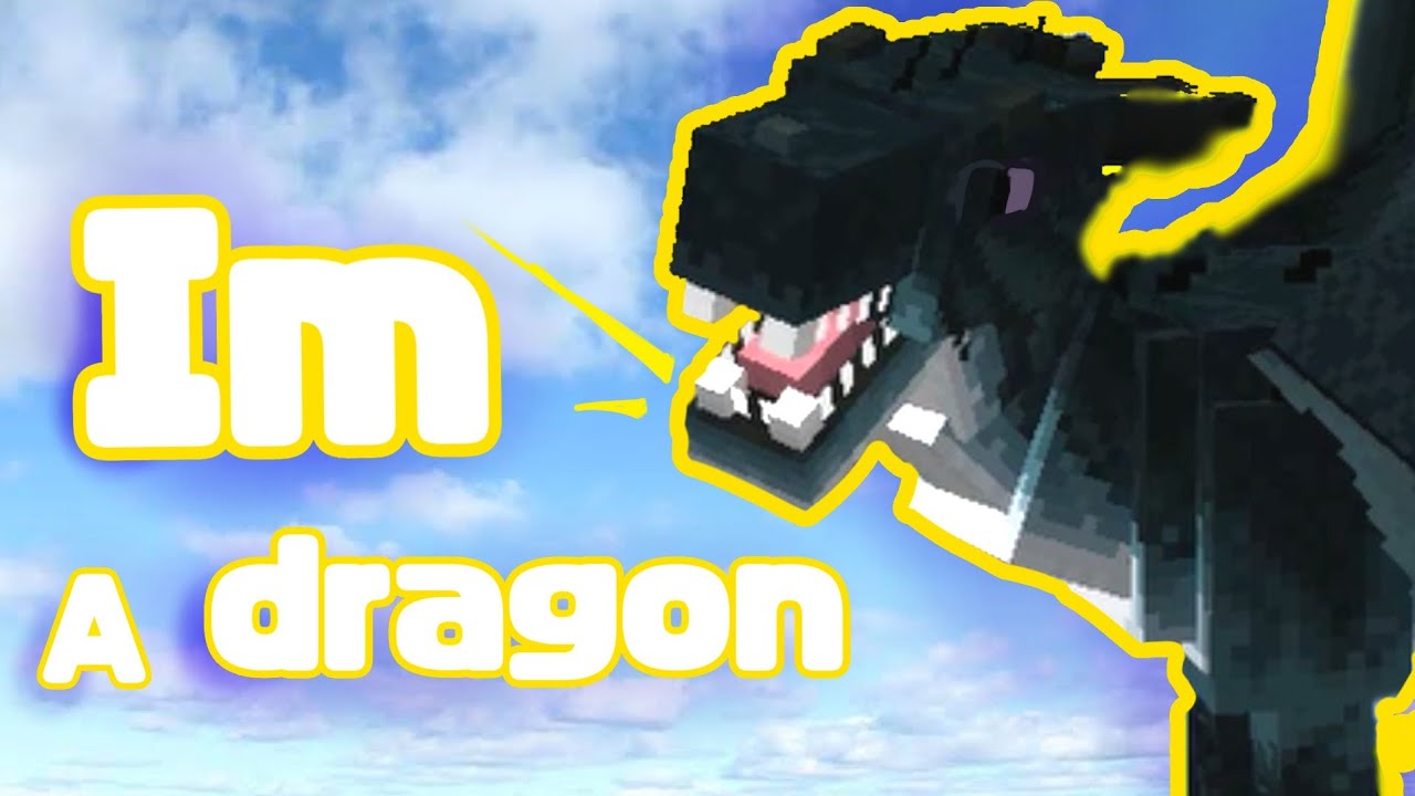 Minecraft but I'm a Dragon - YouTube