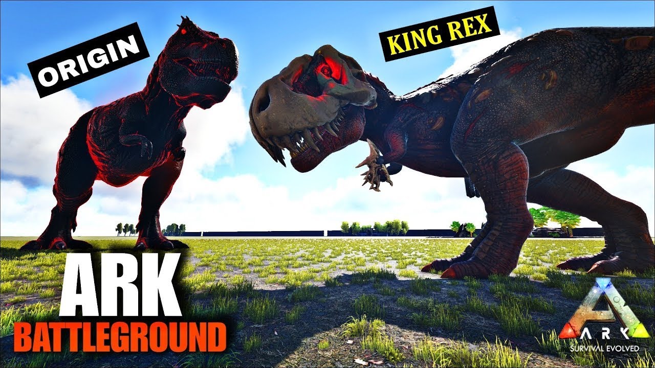 PRIMAL FEAR TREX VS THE KING REX 🔥 IN ARK BATTLEGROUND - ARK Survival Evolved - IamBolt Gaming ...