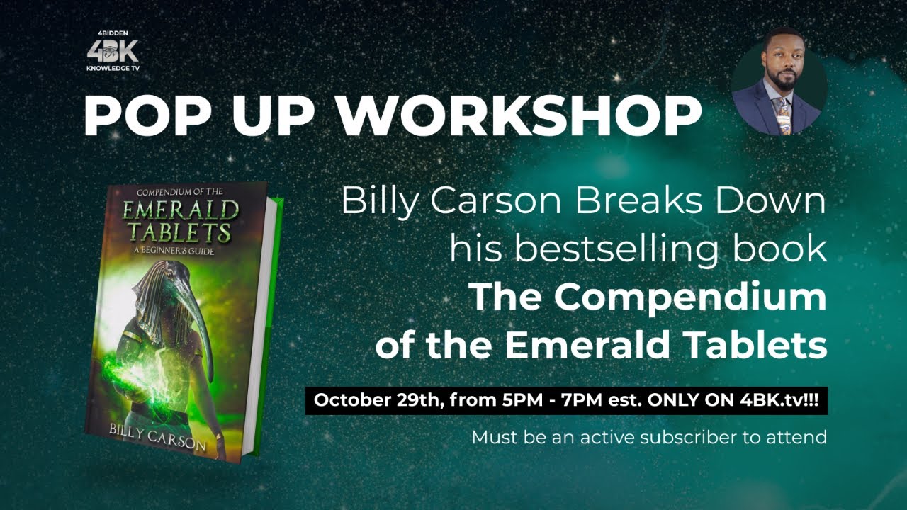 Billy Carson breaks down the first chapter of the Emerald Tablets of ...