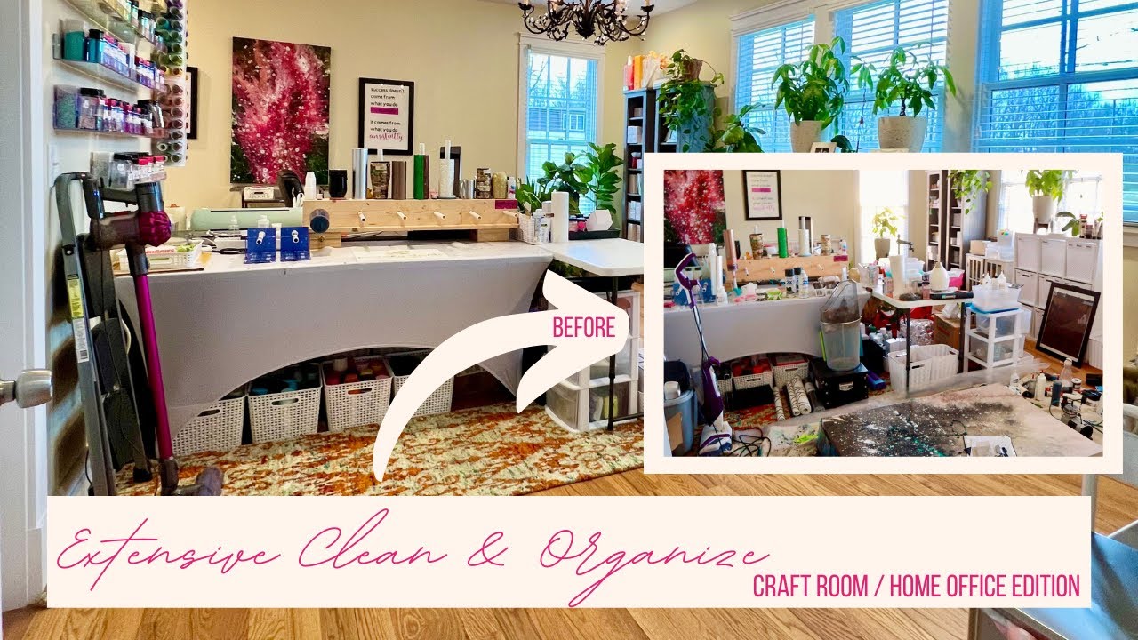 This is so bad! EXTENSIVE CLEAN & ORGANIZE WITH ME - CRAFT ROOM / HOME ...