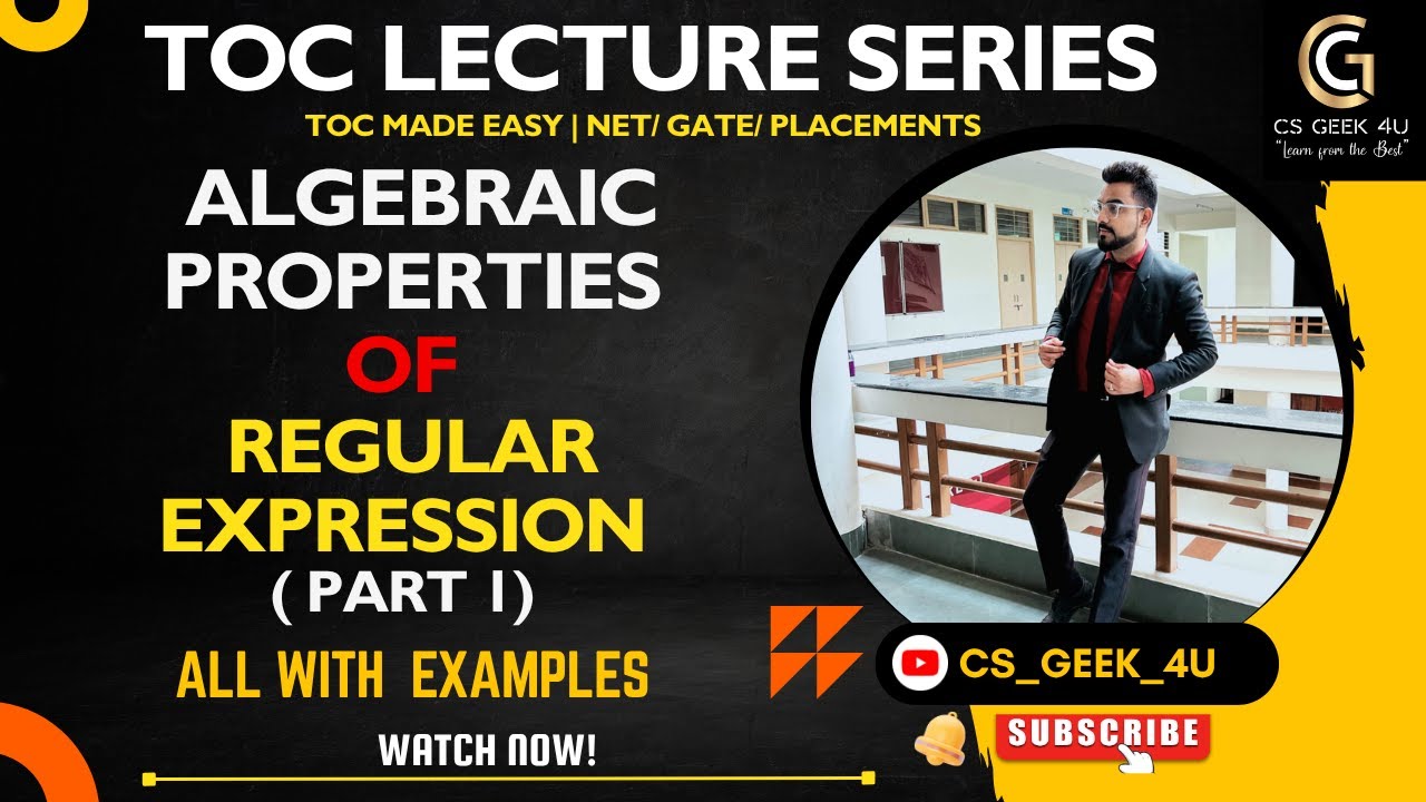 Algebraic Properties of Regular Expressions (Part 1) | Closure ...