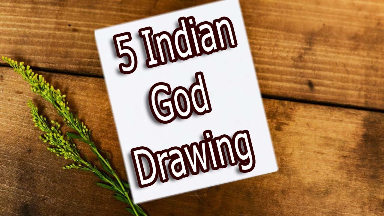 5 Indian god drawing | Indian god drawing with color | watercolor ...