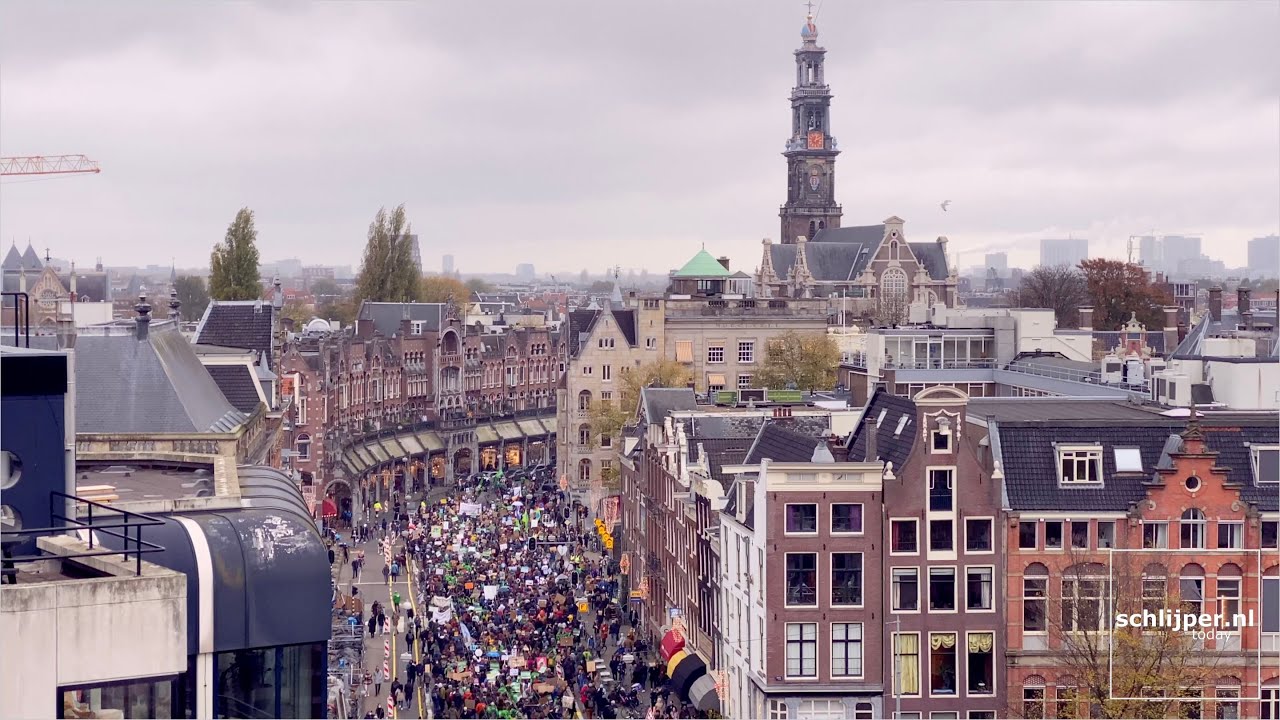Thousands join the World Climate March in Amsterdam - November 6, 2021 ...