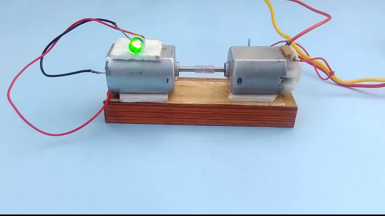 How To Make Electricity Generator With Dual Motor - YouTube