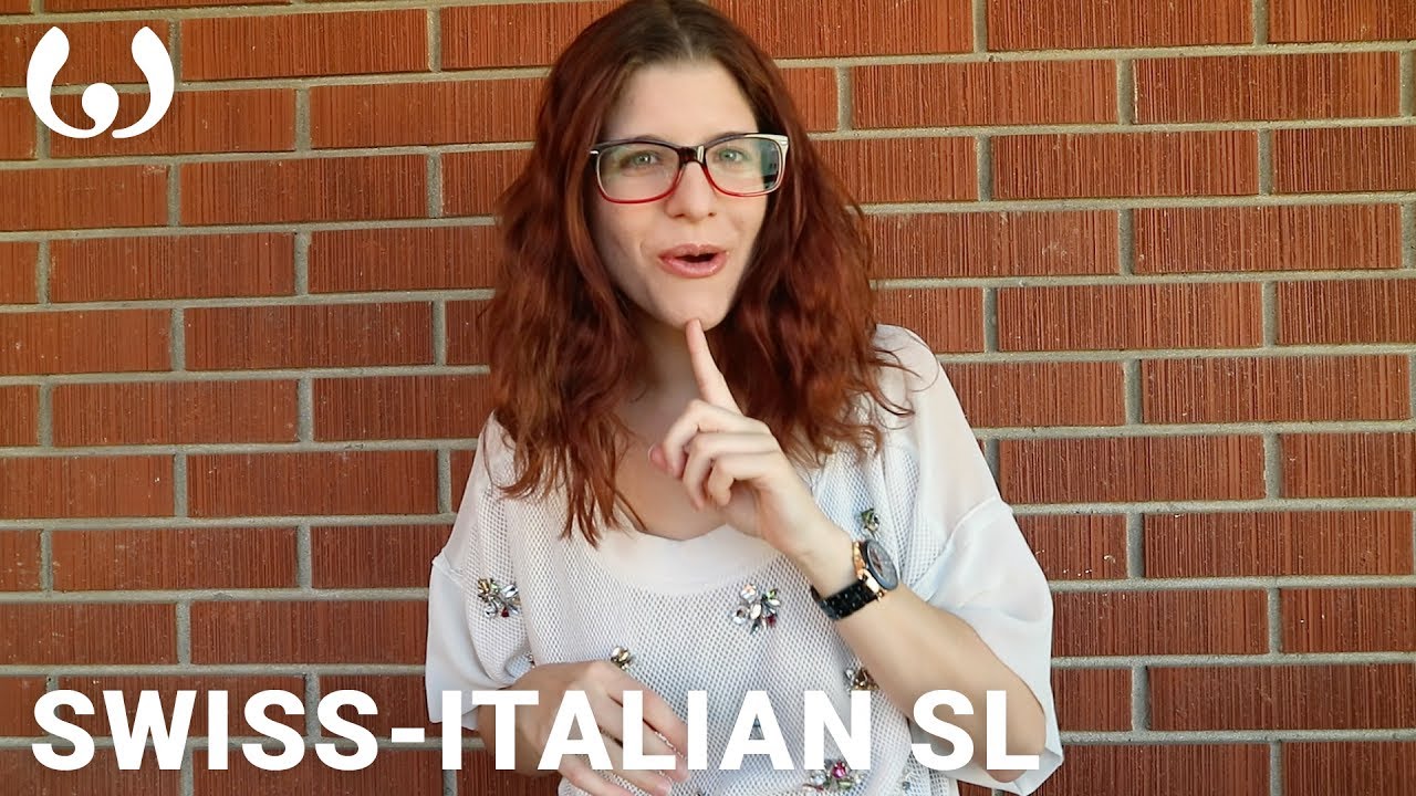 WIKITONGUES: Laura speaking Swiss-Italian Sign Language - YouTube