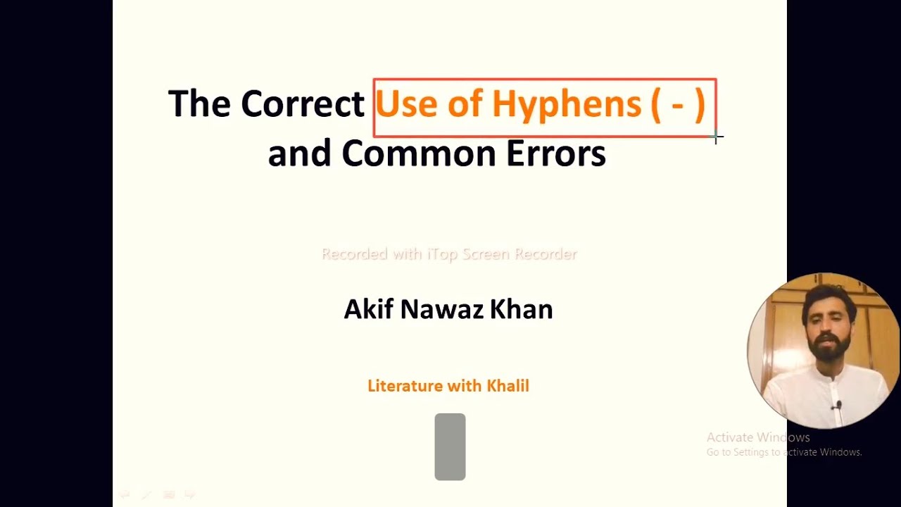 Lec # 05| Correct Use of Hyphen: Common Errors | Punctuation Marks ...