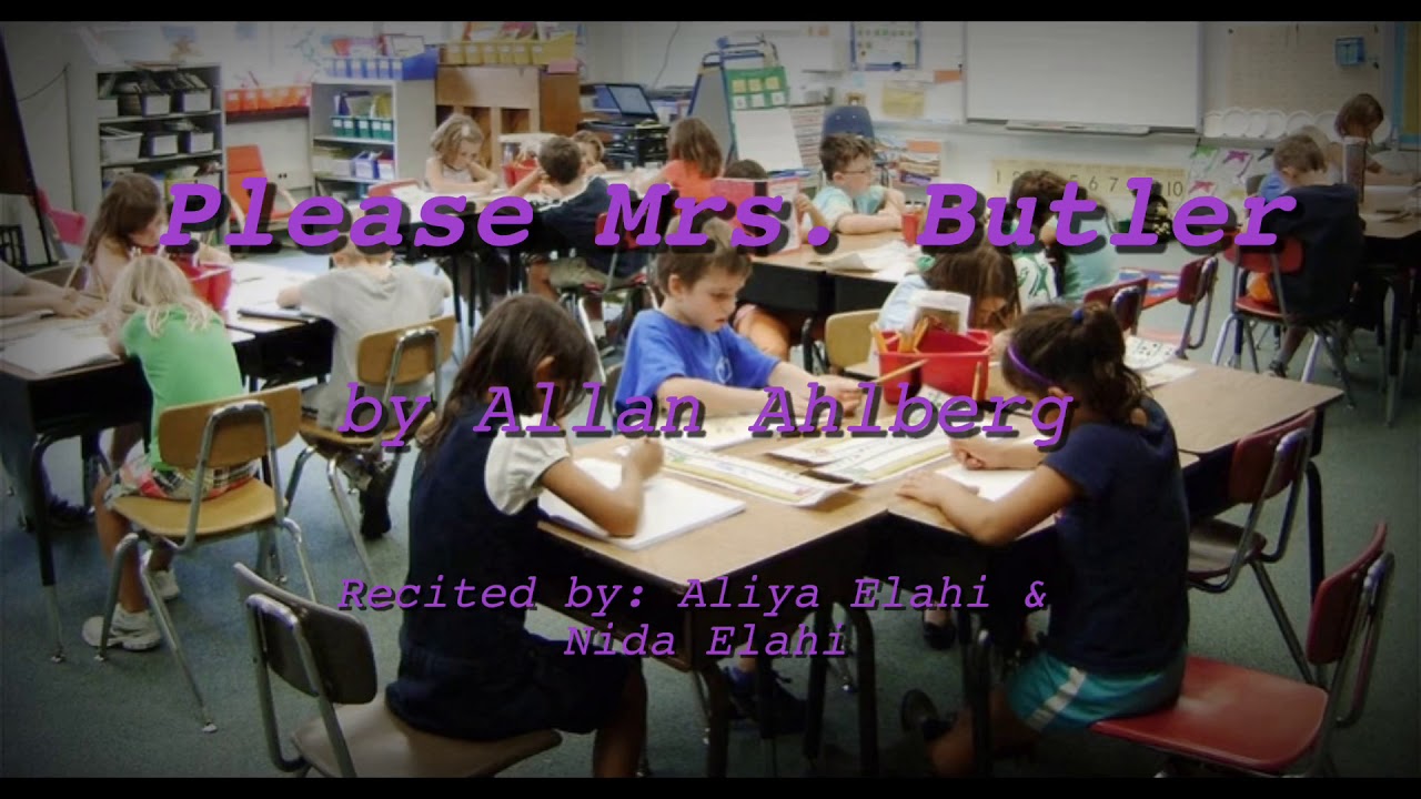Please Mrs. Butler - Kids poetry recital - YouTube