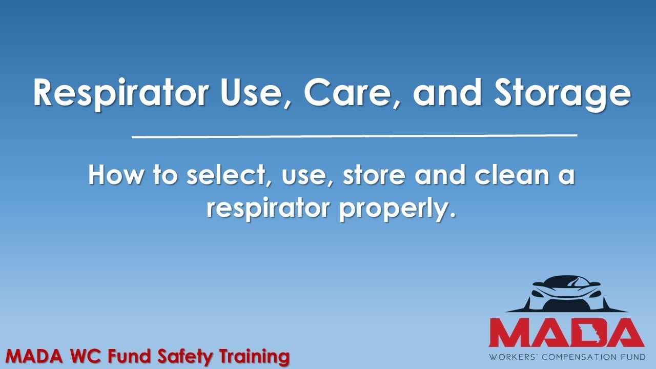 Respirator Use, Care and Storage - YouTube