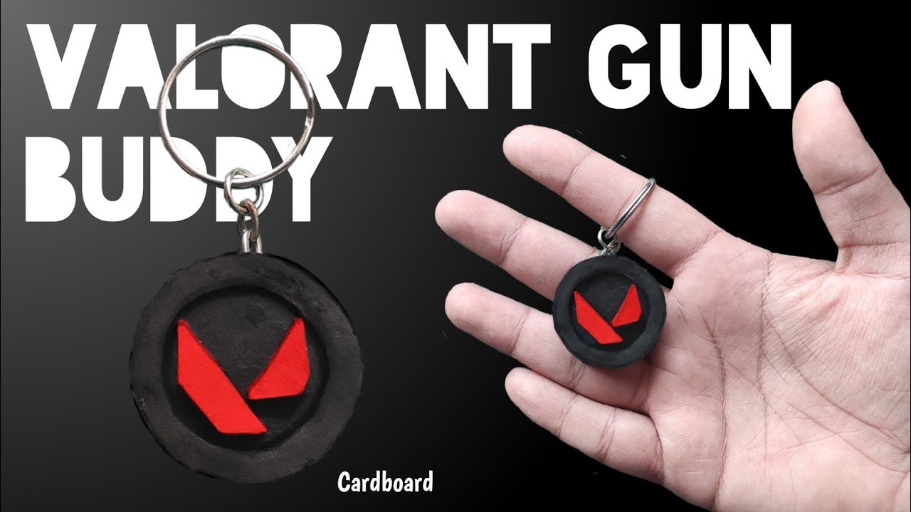 How to make valorant gun buddy/keyachain/DIY/cardboard/in real life ...