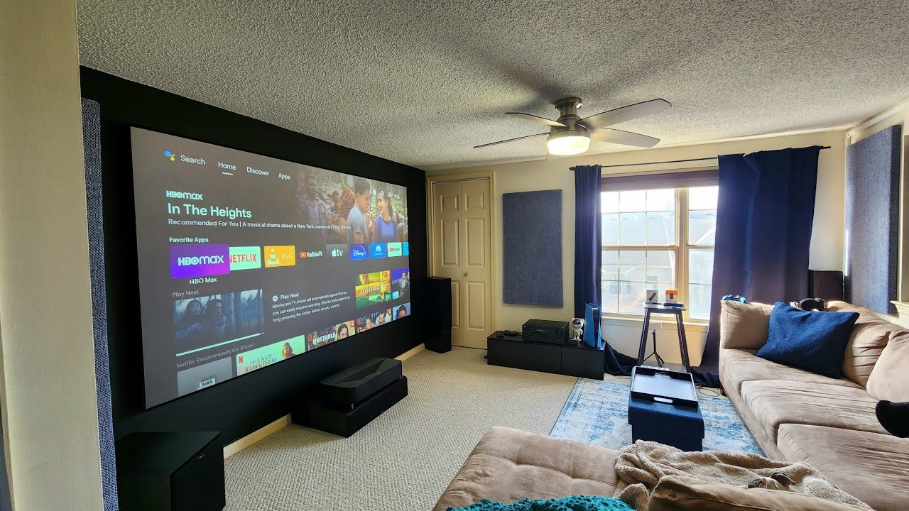 AMBIENT LIGHTING DEMO / EPSON LS800 LASER TV PROJECTOR / SPECTRA ...