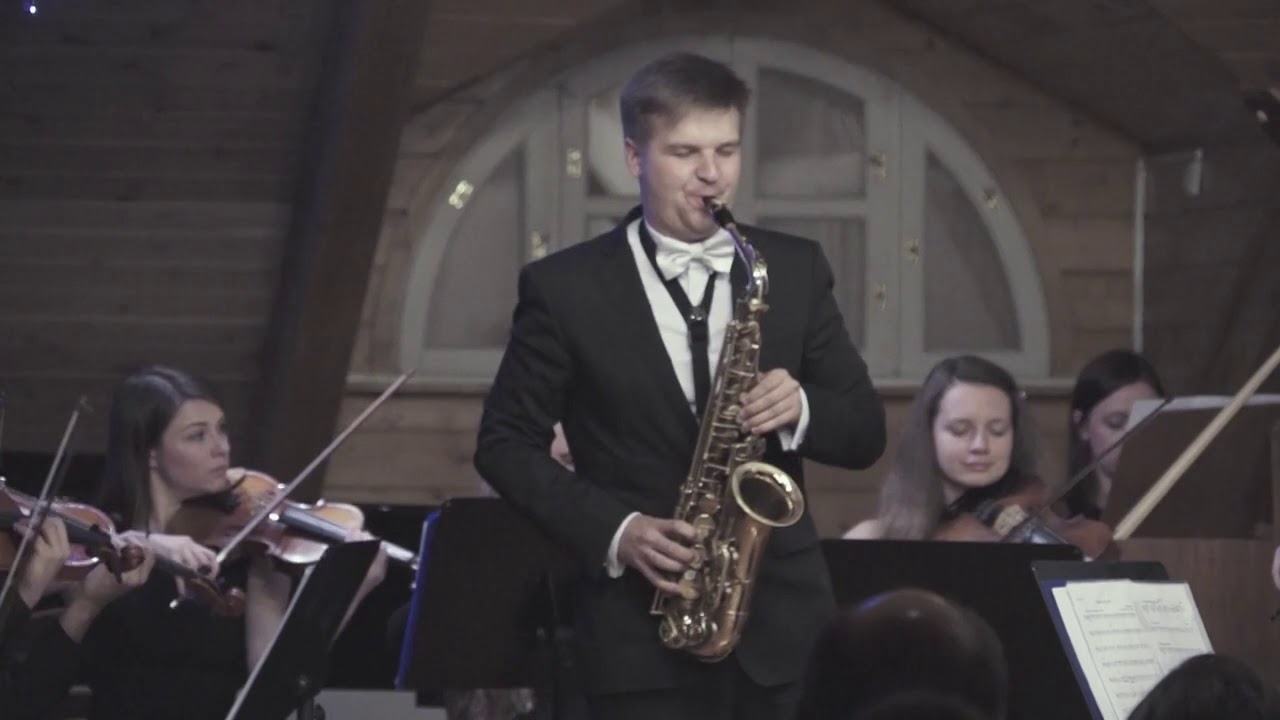 Astor Piazzolla Tango etude N 3 Imperialis Orchestra Solo saxophone alto Taras Gusarov - YouTube