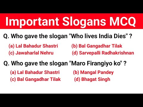 Important Slogans by Freedom Fighters | Important Slogans for all ...