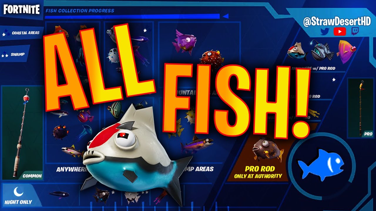 How To FIND *ALL* FISH for the COLLECTION BOOK! (Ultimate Fisherman's ...