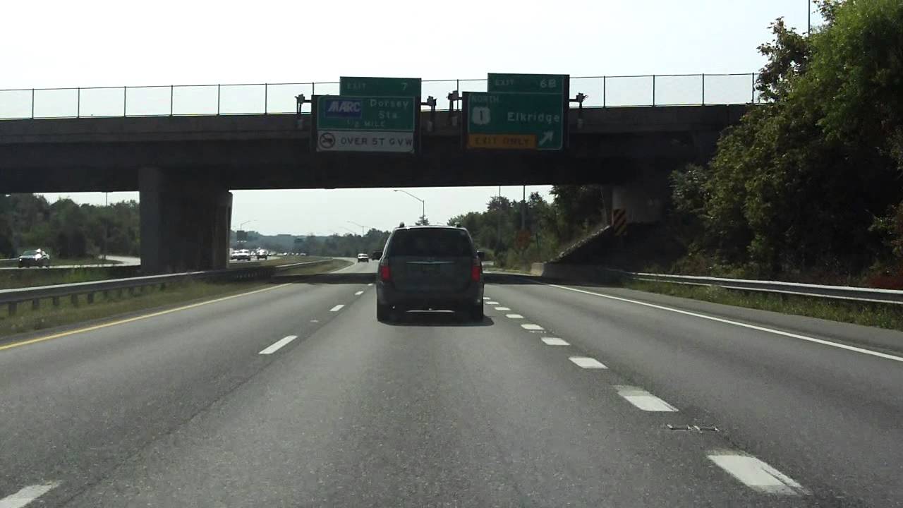 MD 100 (Exits 5 to 9) eastbound - YouTube