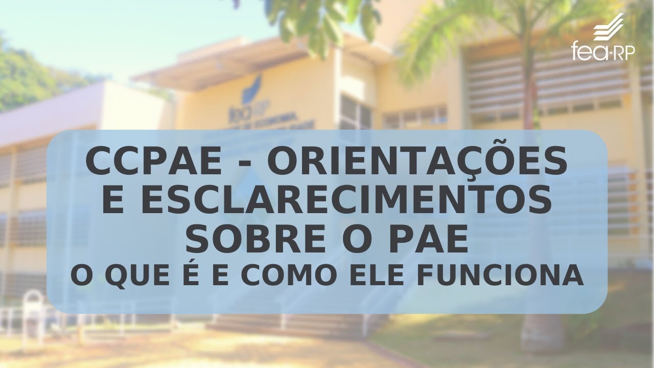 CCPAE - Orientações e Esclarecimentos sobre o PAE - O que é e como ele ...