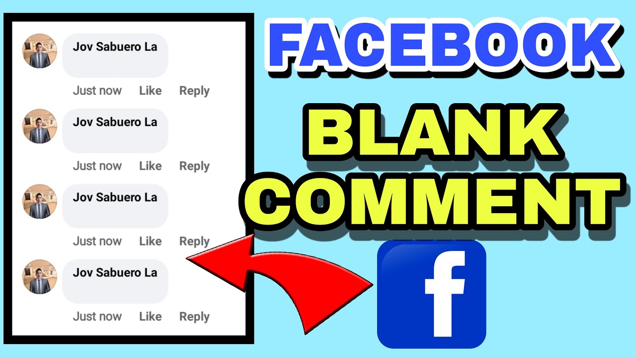 Paano mag BLANK COMMENT sa mga facebook post | JOVTV - YouTube