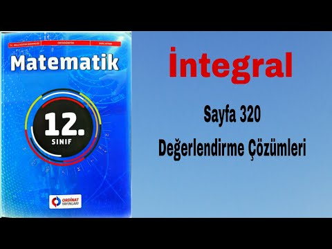 35)12. Sınıf Meb Ordinat Yay. Matematik Kitabı Syf. 320 Pekiştirme Çözümleri