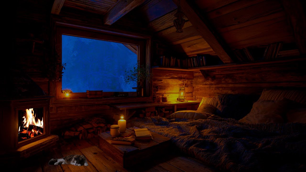 Deep Sleep in 3 Minutes - Relaxing Blizzard, Snow Storm Sounds, Wind ...