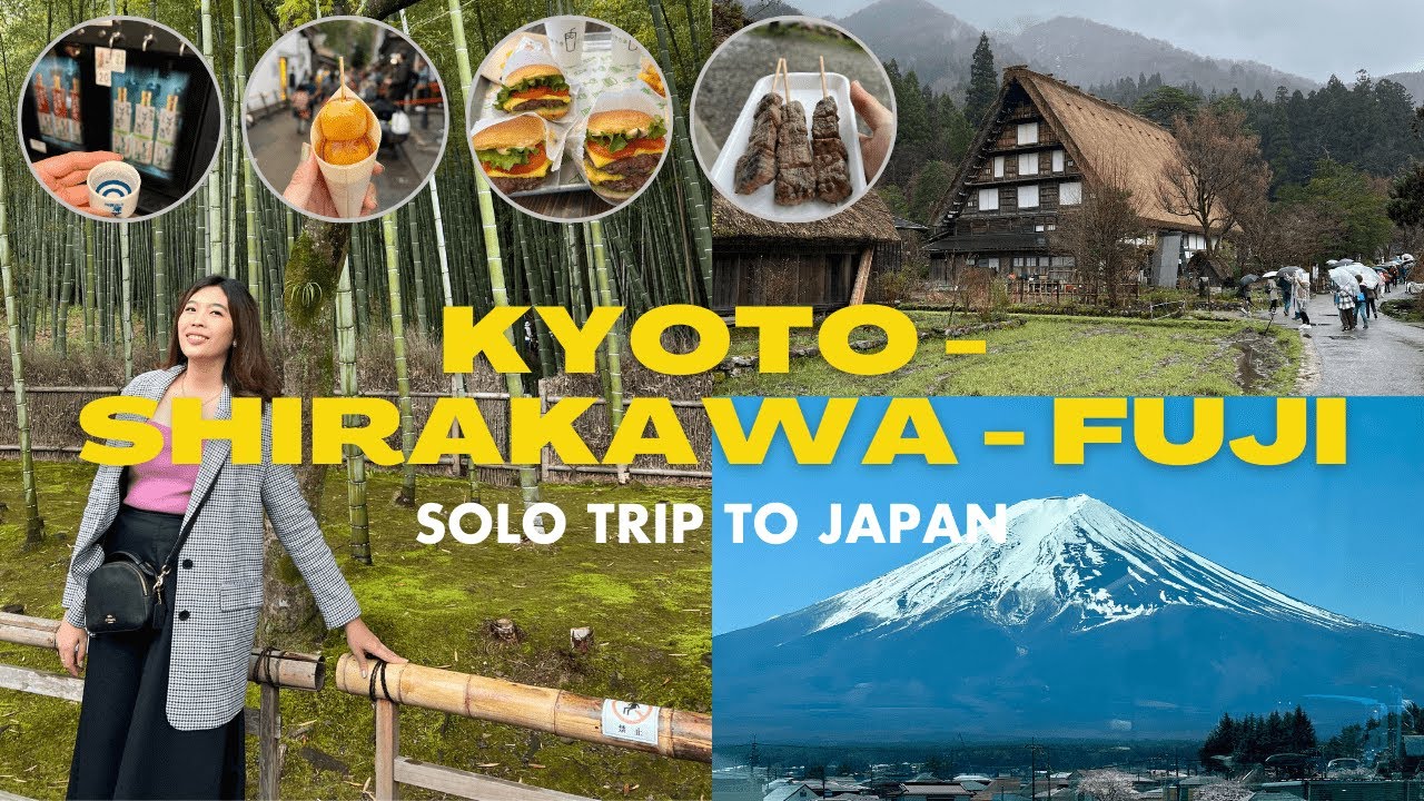 FEMALE SOLO TRIP TO JAPAN Exploring Kyoto Sake Tasting Shirakawa Go