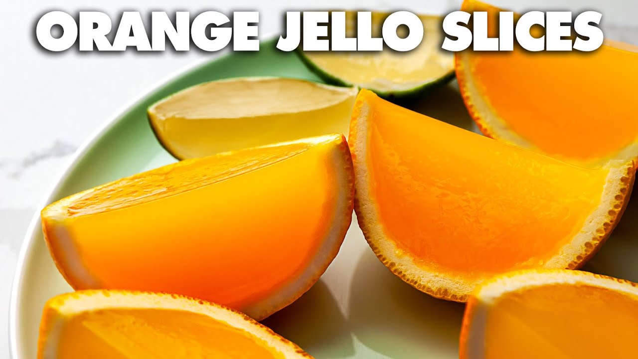 How to Make Orange & Lime Jello Slices - Orange & Lime Wedges Made of ...